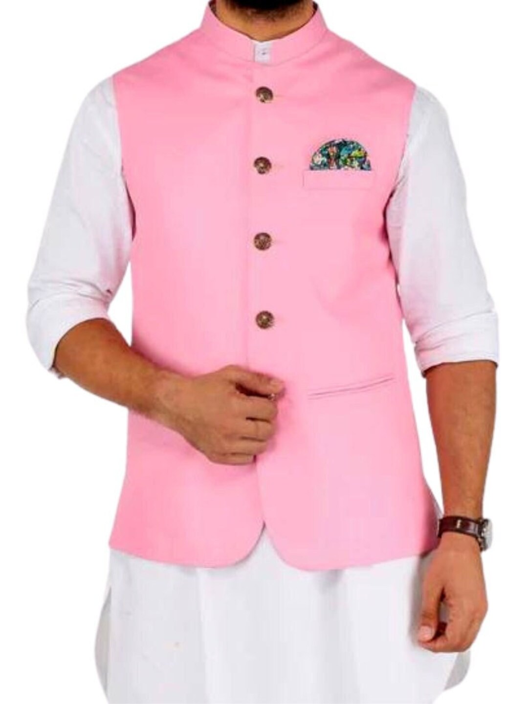 Luxury Traditional Look Jacket Indian Ethnic Waist Coat for - Etsy