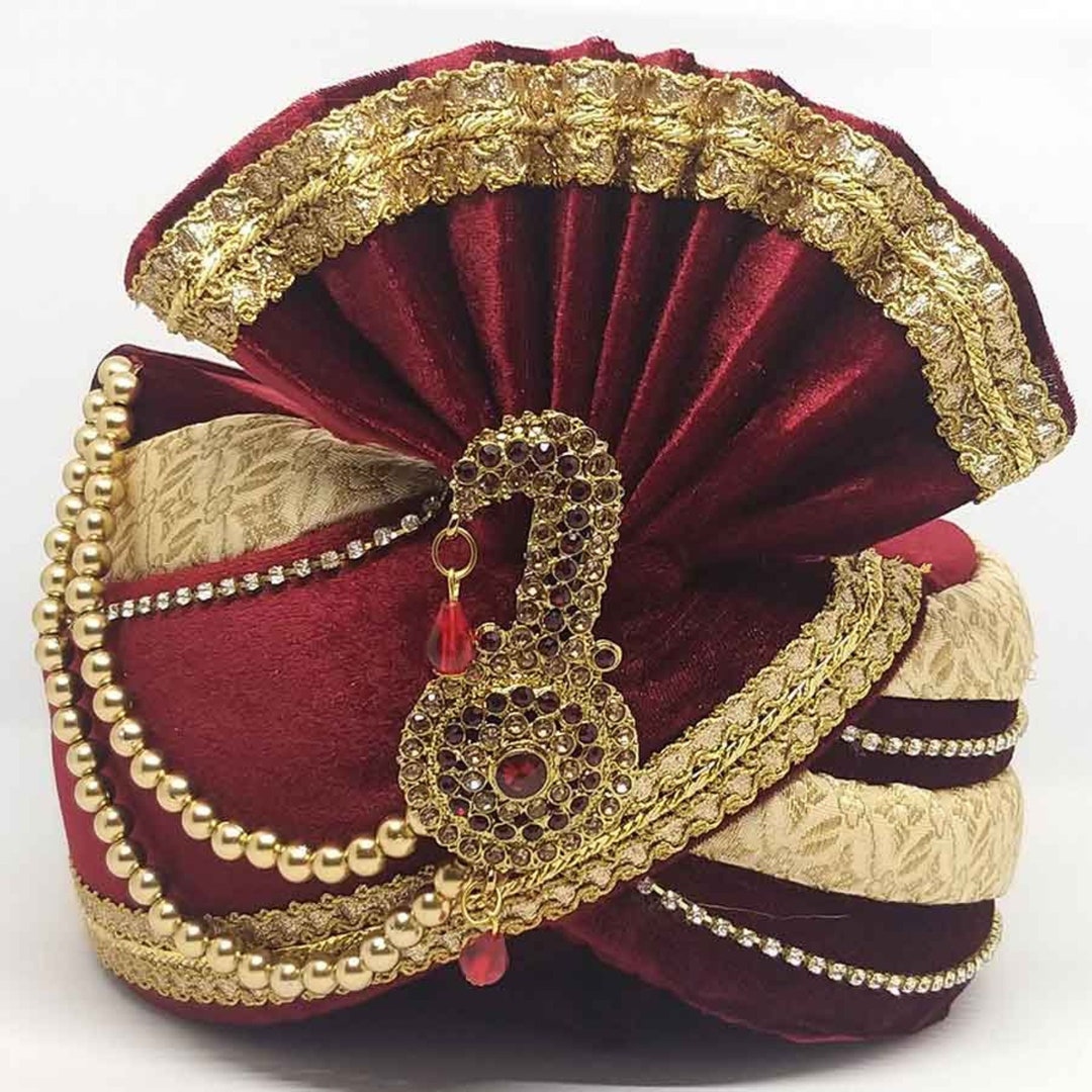 Royal Indian Wedding Turban Safa Pagdi Turban for Men Ethnic Occasion ...