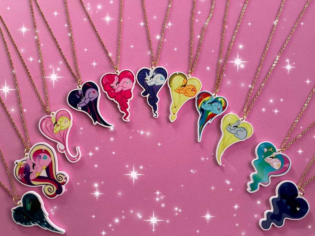 Mlp Heart Shape Necklaces - Etsy