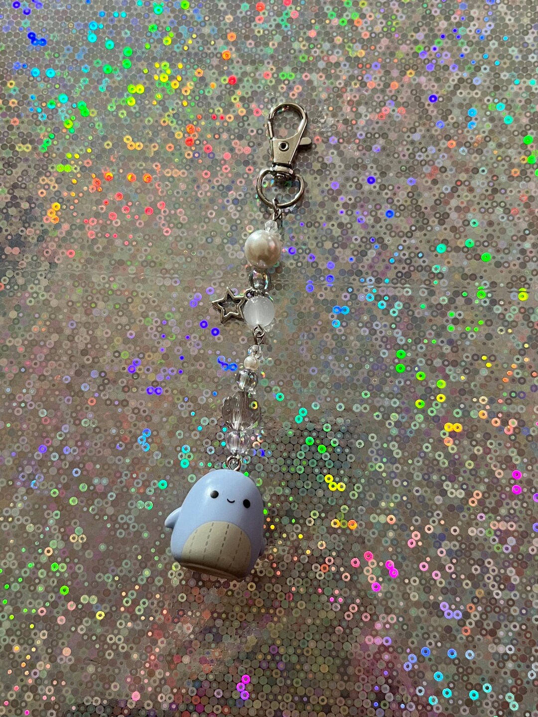 Squishmallow Shark Keychain - Etsy