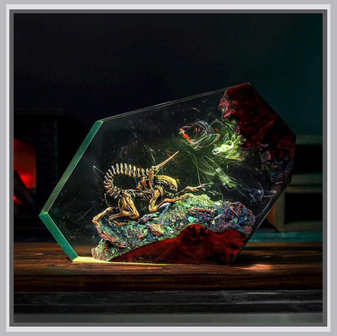 Xeno.morph Epoxy Lampe Alien Harz Lampe, Star Wars Harz Kunst Lampe ...