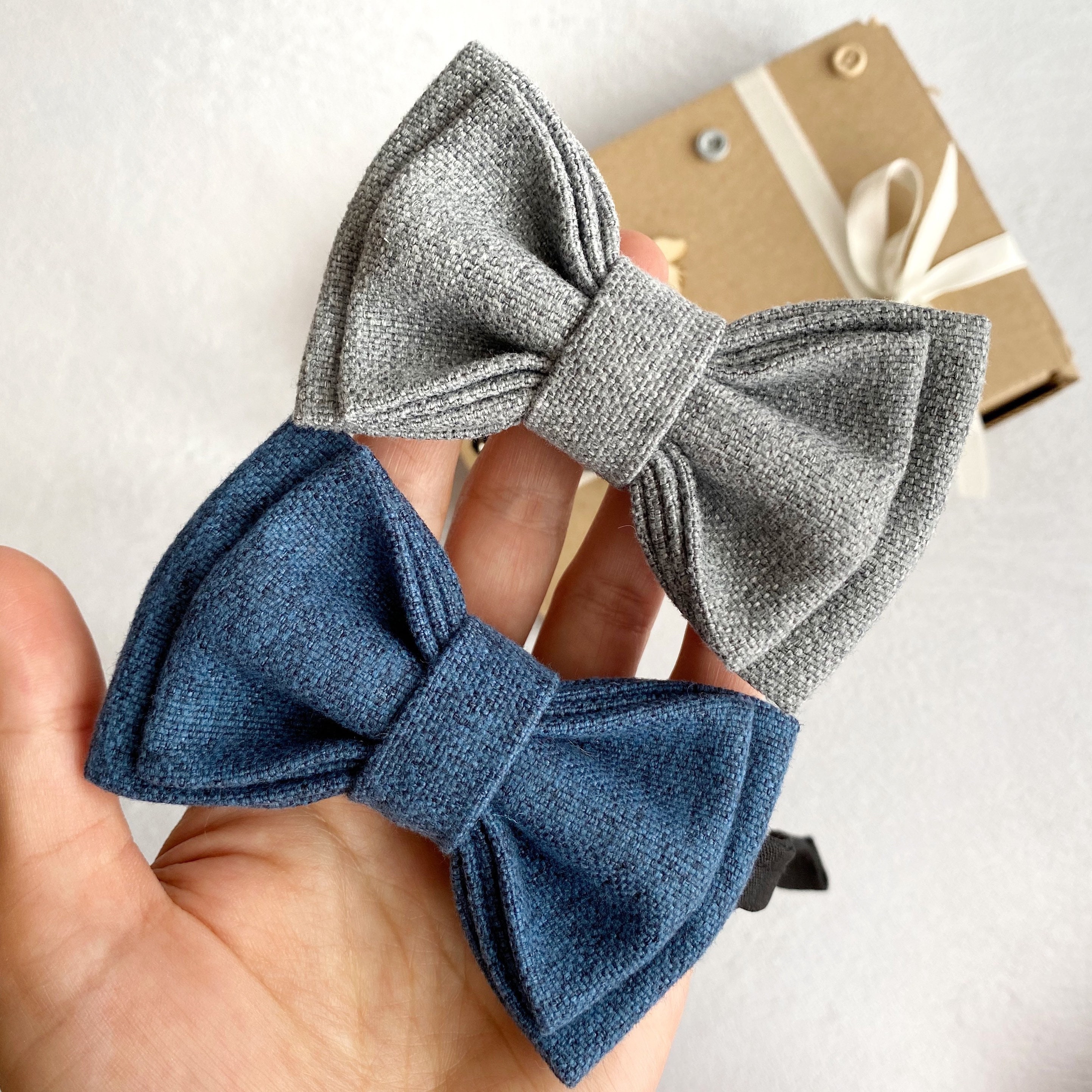 Father son bow ties for men set Baby boy gift | Etsy