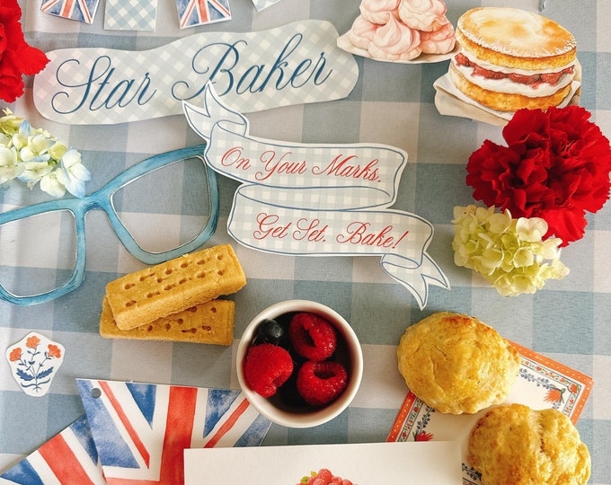 Great British Bake off Party Decor | Instant Digital Download - Etsy UK