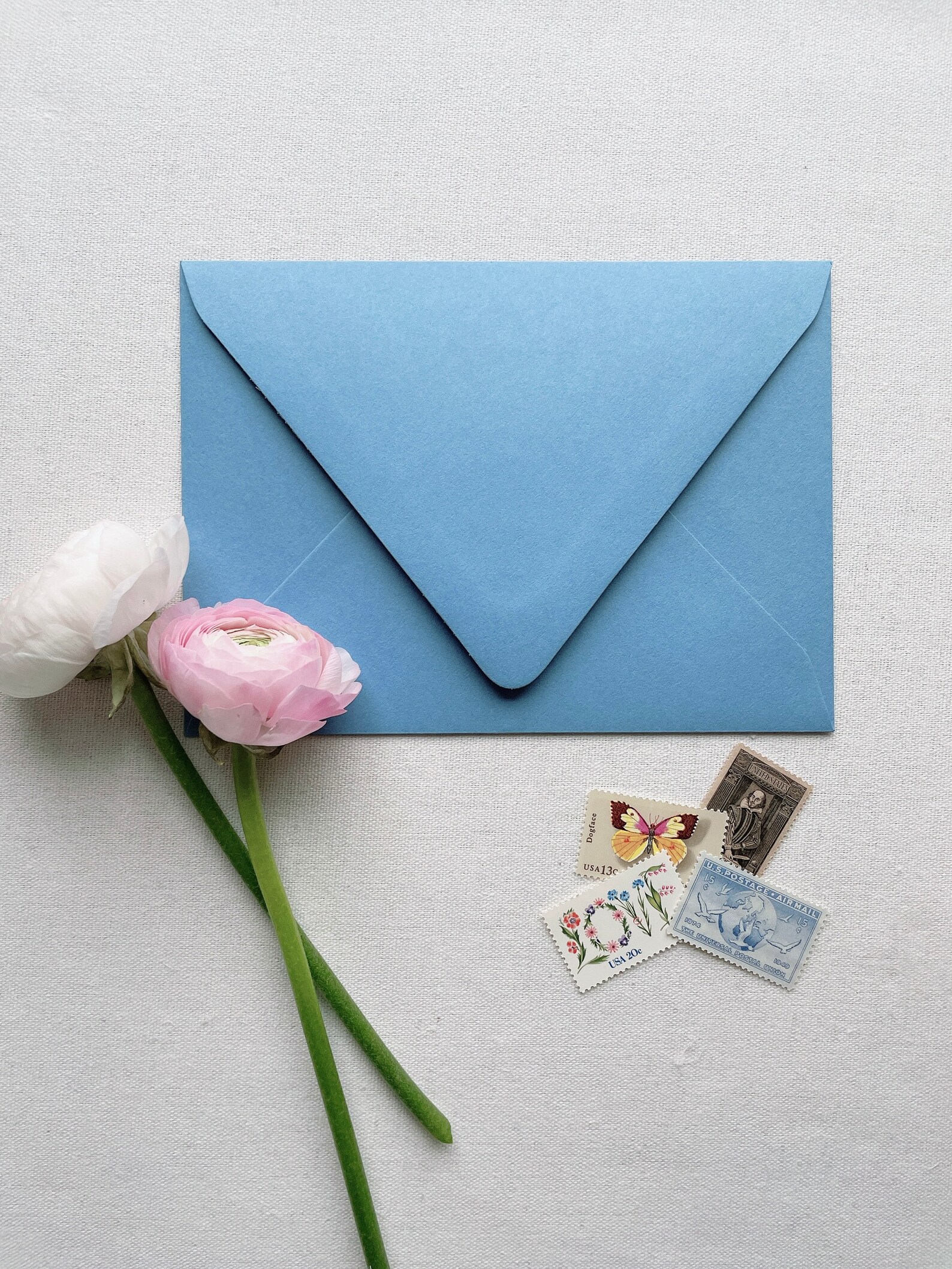 Annie Floral Watercolor Monogram Invitation for Sweet and | Etsy