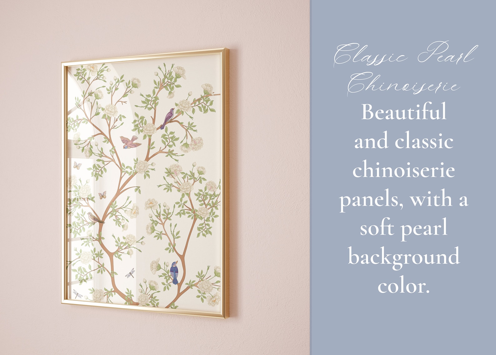 Pretty Pearl Chinoiserie Grandmillenial Wall Decor Set of 2 Instant ...