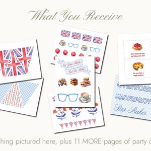 Great British Bake off Party Decor | Instant Digital Download - Etsy