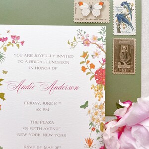 Andie Chinoiserie Floral Invitation for Elegant Bridal Shower - Etsy