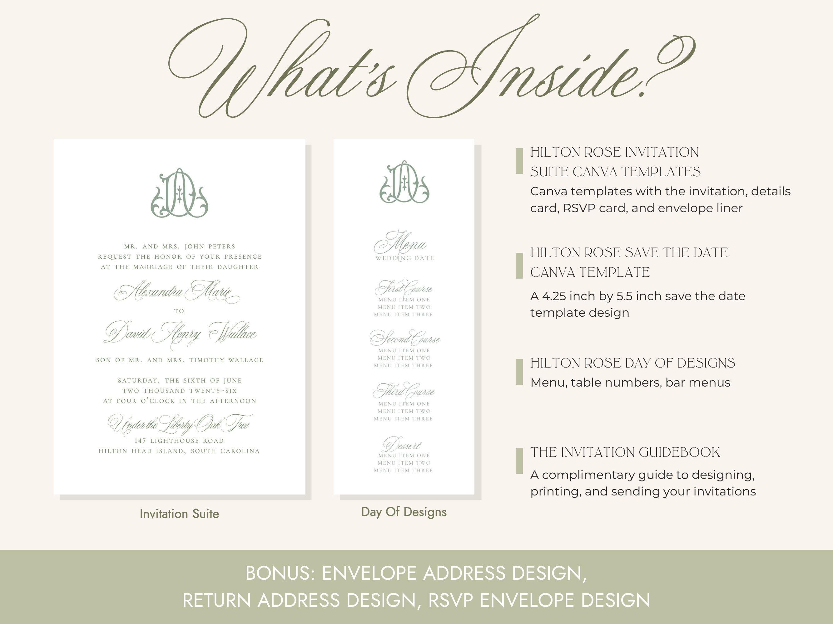 Hilton Rose Blush Chinoiserie Digital Download Wedding Invitation ...