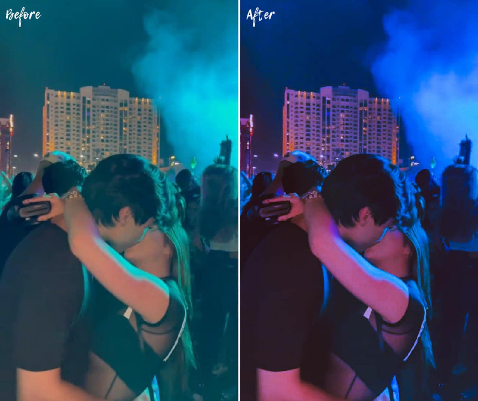 10 Euphoria Mobile & Desktop Lightroom Presets| Night Life Presets ...