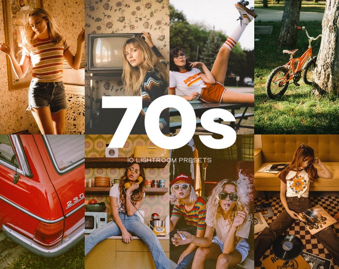 10 70s Lightroom Mobile Presets, Vintage 70s Presets, Grainy Film Look ...
