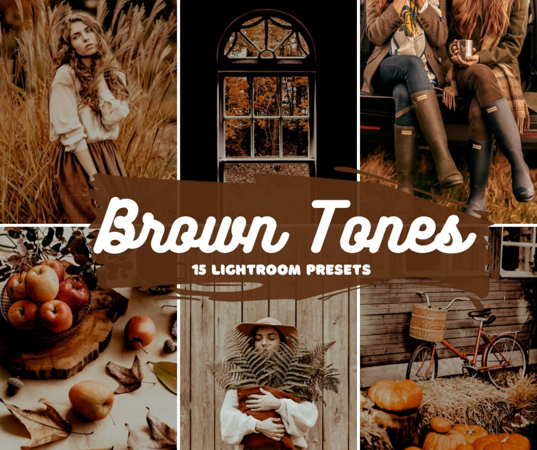 15 Brown Tones Lightroom Mobile and Desktop Presets | Brown Presets ...