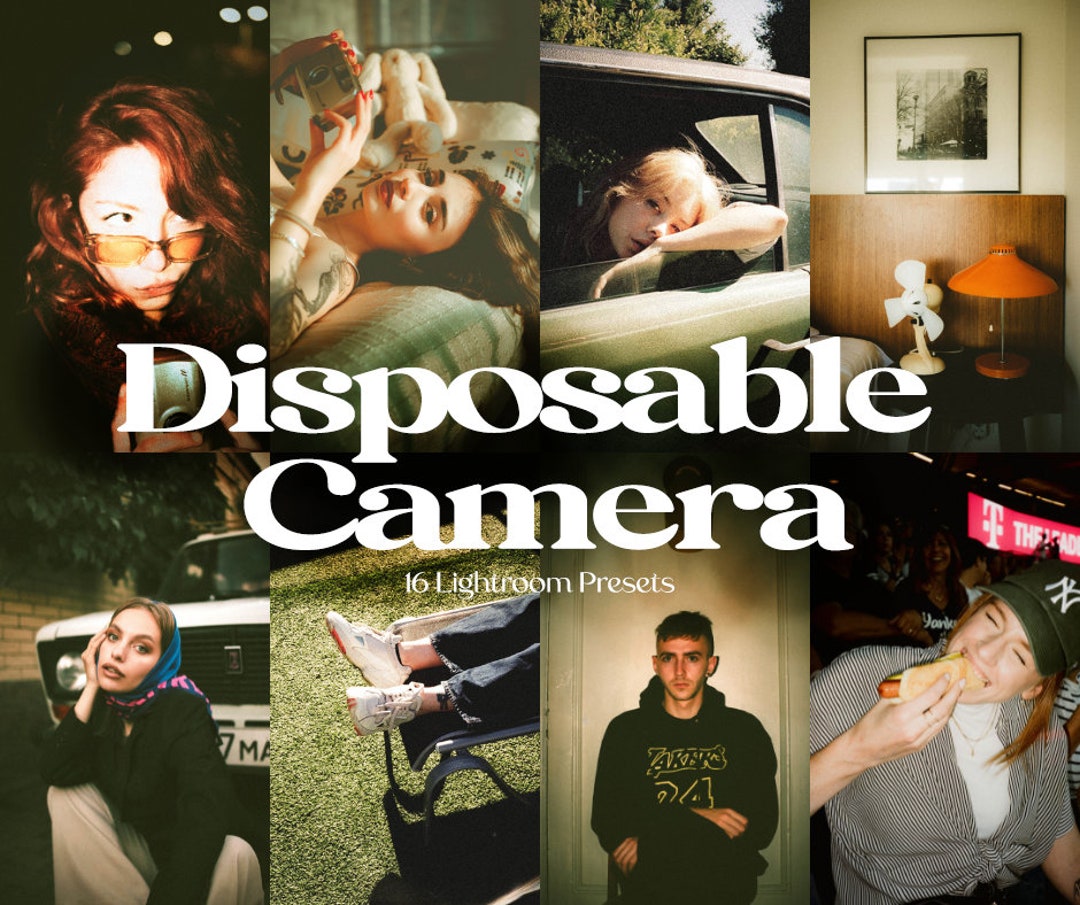 16 Disposable Camera Mobile & Desktop Lightroom Presets, Retro Film ...