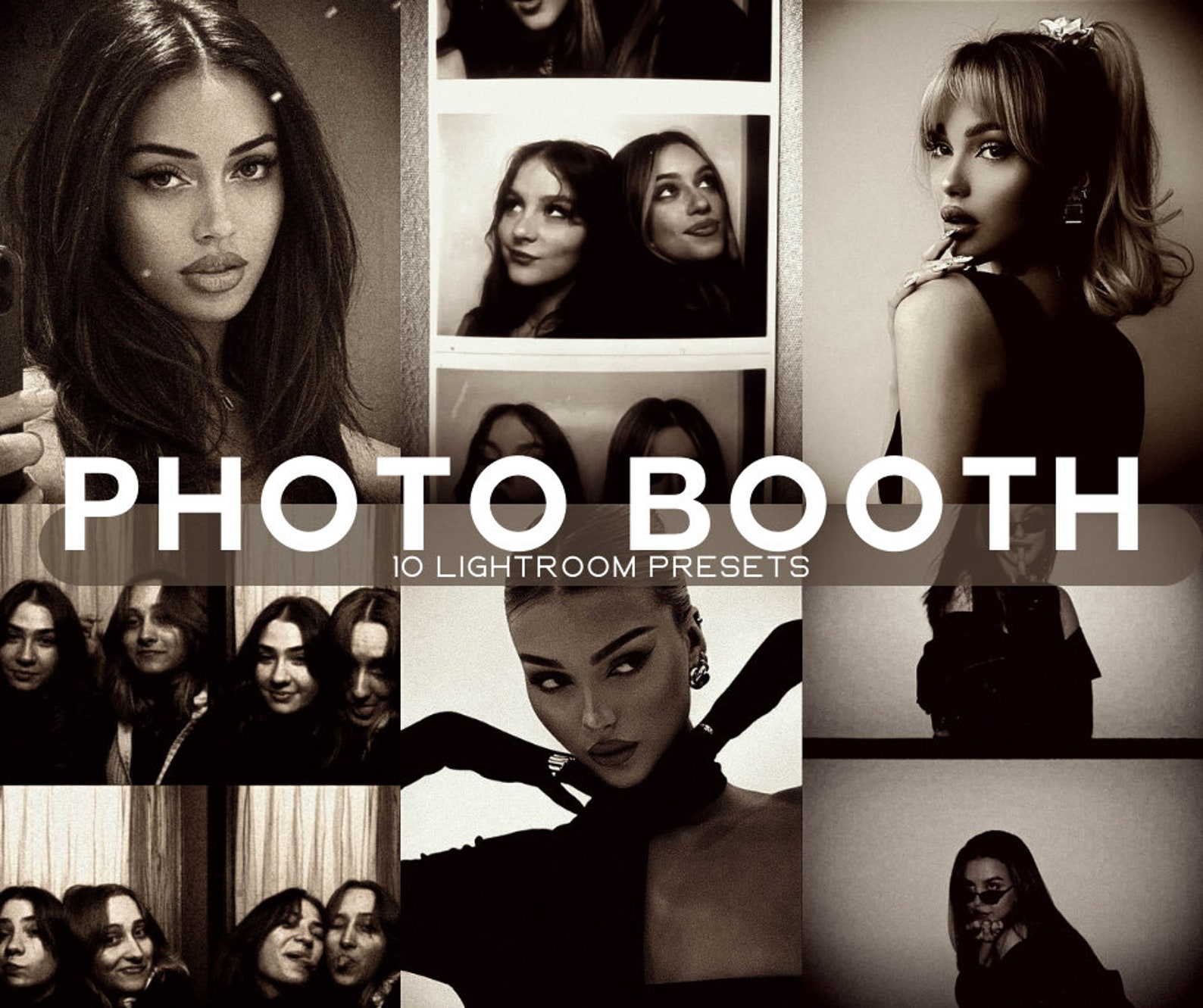10 Photo Booth Lightroom Presets Film, Retro Portrait Presets Lightroom ...