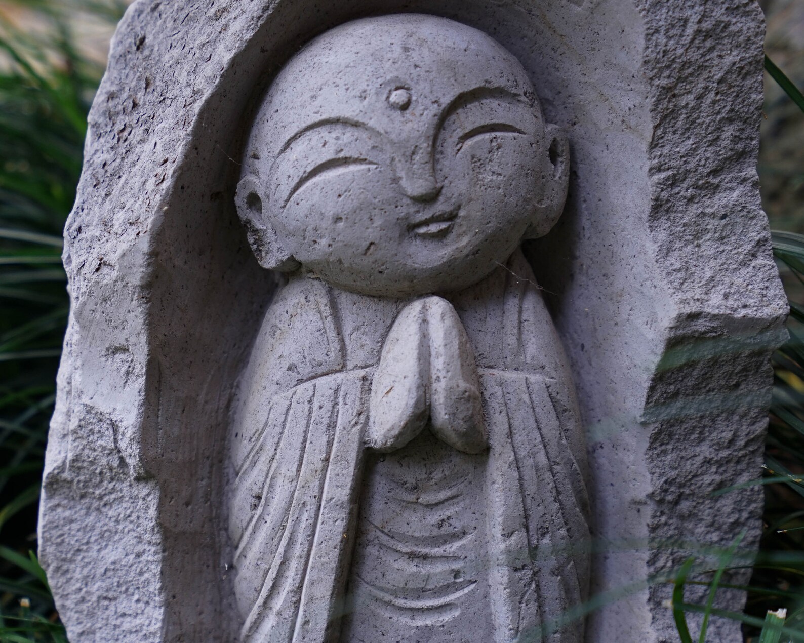 Jizo Buddha Stone 12 inch 30 cm jizo Buddha sculpture home | Etsy