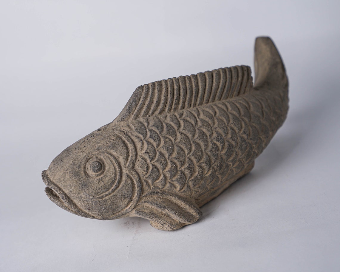 Poisson en béton 4 pouces / 10 cm statue en béton apanese - Etsy France