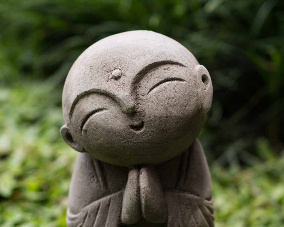 Jizo Statue 9 Inch / 22 Cm Stune Statue Jizo Figurine Jizo - Etsy