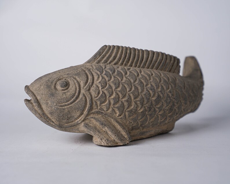 Concrete Fish 4 Inch / 10 Cm Concrete Statue Apanese Koi - Etsy