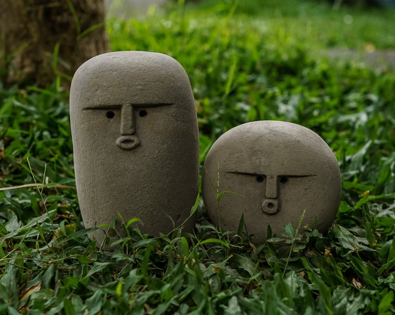 Funny Stone Stone Face Figurine Meme Funny Stone Stone - Etsy
