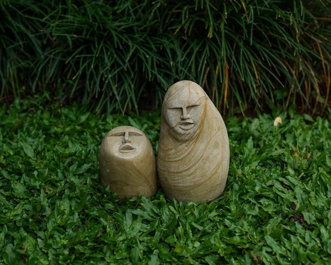 Funny Stone Stone Face Figurine Meme Funny Stone Stone - Etsy