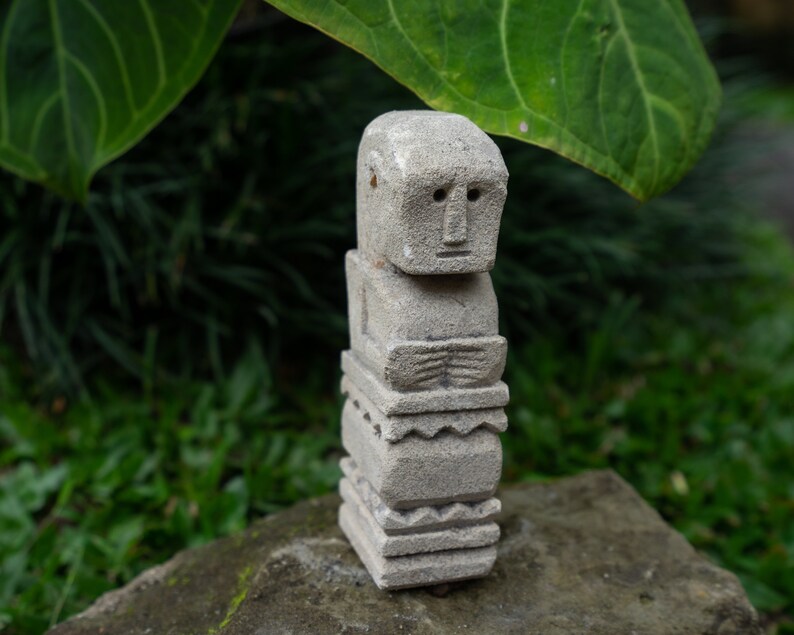 Primitive Statue Stone Sculpture Hand Carved Handmade - Etsy