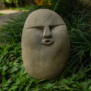 Funny Stone , Stone Face Figurine, Meme Funny Stone, Stone Carving Face ...
