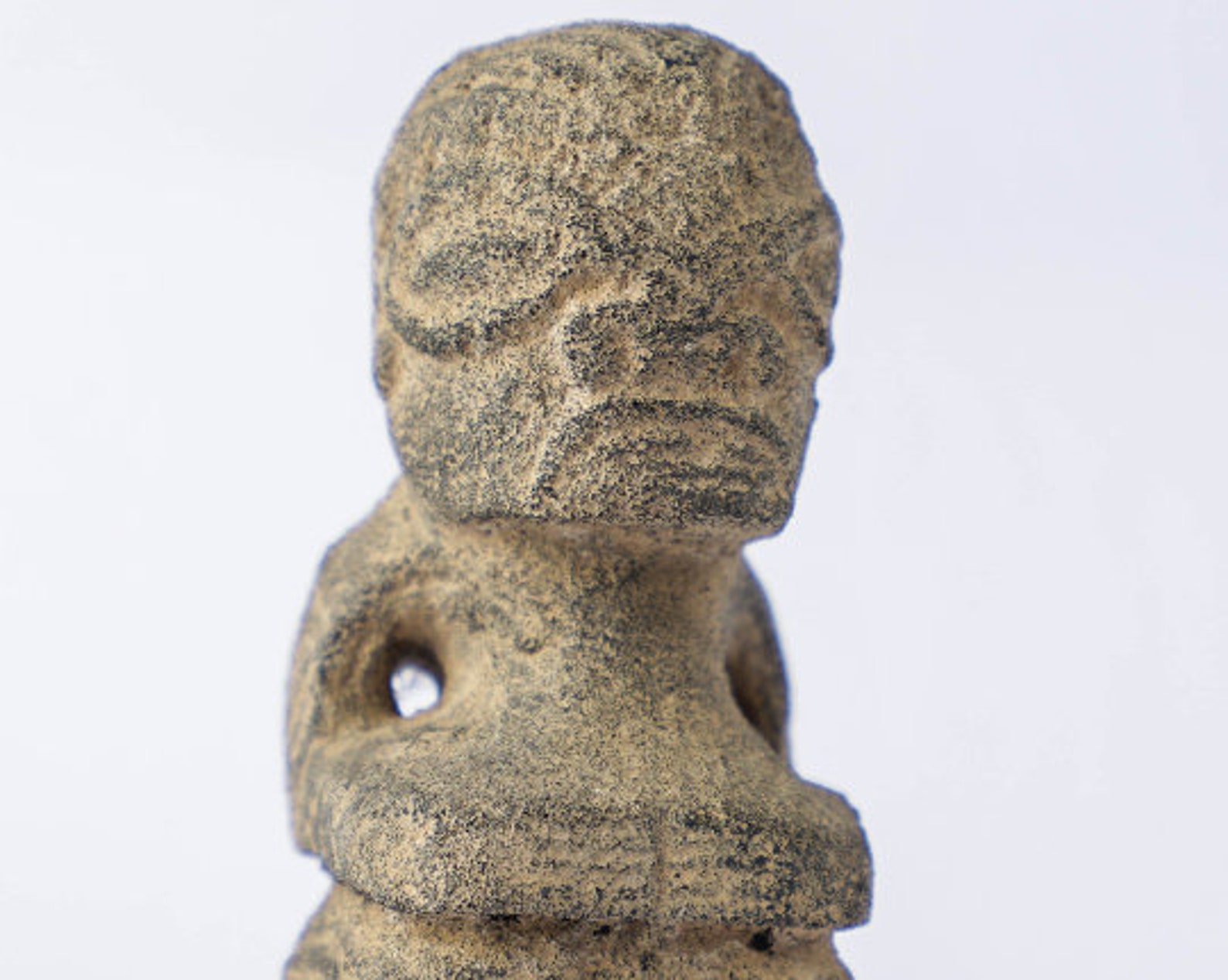 Primitive Statue Stone Head Primitive concrete Sculpture | Etsy