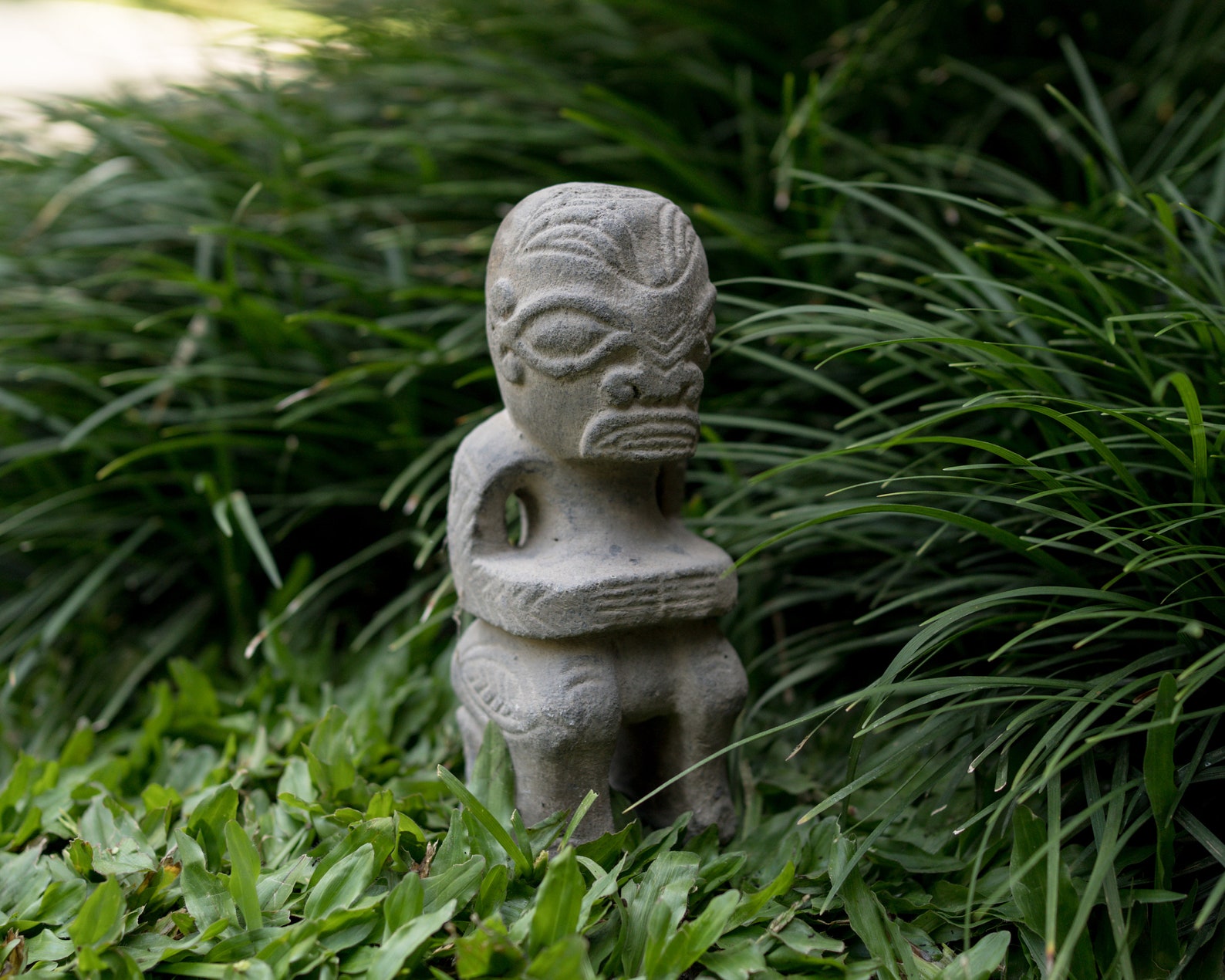 Primitive Statue Stone Head Primitive Concrete Sculpture - Etsy