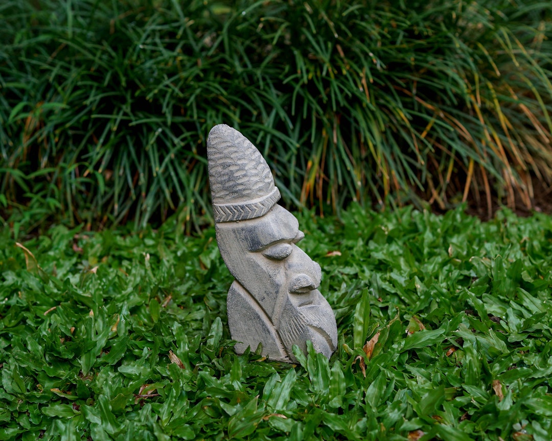 Primitive Statue 7 Inch / 17 Cm, Tiki Rock Statue, Unique Statue ...