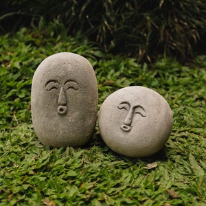 Funny Stone , Stone Face Figurine, Meme Funny Stone, Stone Carving Face ...