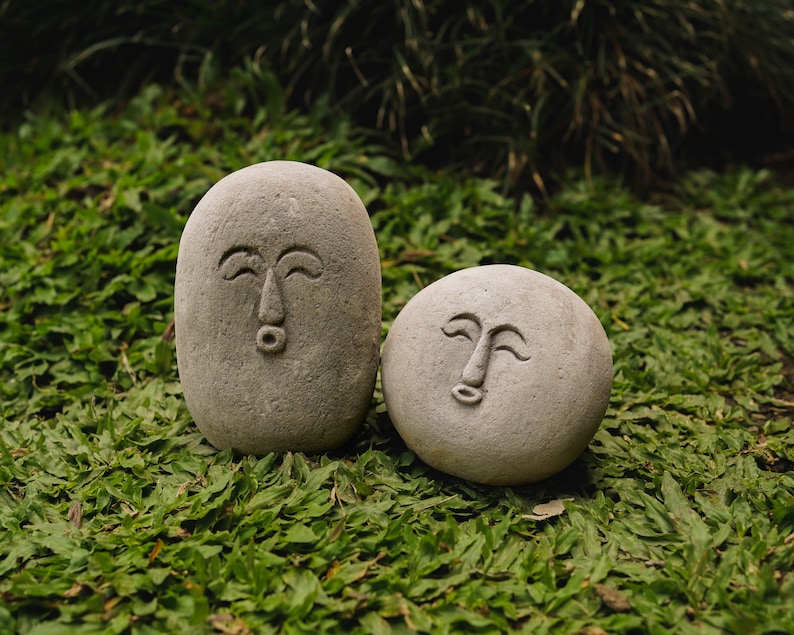 Funny Stone Stone Face Figurine Meme Funny Stone Stone - Etsy