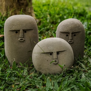 Funny Stone , Stone Face Figurine, Meme Funny Stone, Stone Carving Face ...
