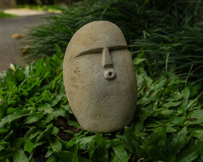 Funny Stone Stone Face Figurine Meme Funny Stone Stone - Etsy
