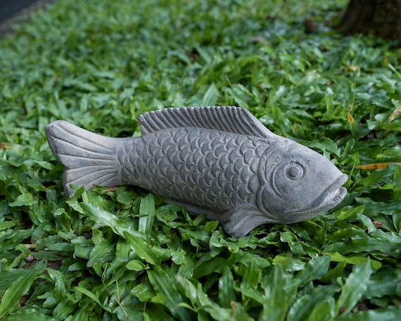 Concrete Fish 4 Inch / 10 Cm Concrete Statue Apanese Koi - Etsy