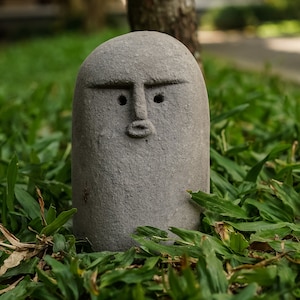Funny Stone , Stone Face Figurine, Meme Funny Stone, Stone Carving Face ...