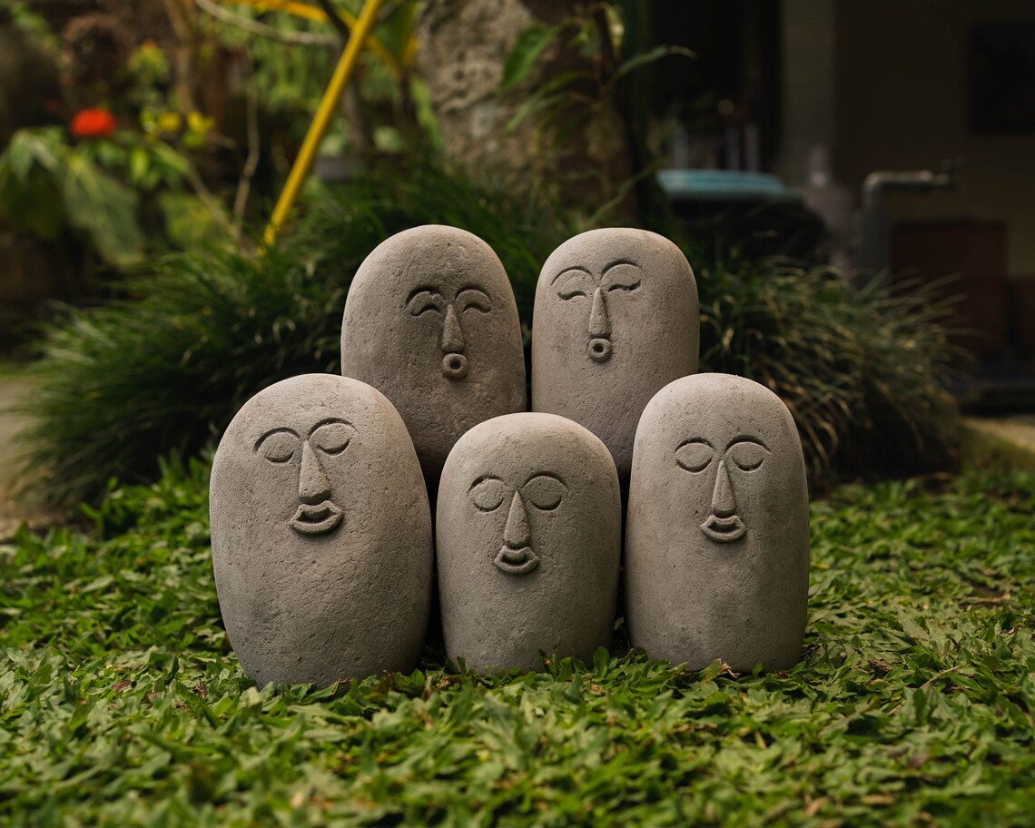 Funny Stone , Stone Face Figurine, Meme Funny Stone, Stone Carving Face ...