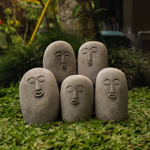 Funny Stone , Stone Face Figurine, Meme Funny Stone, Stone Carving Face ...