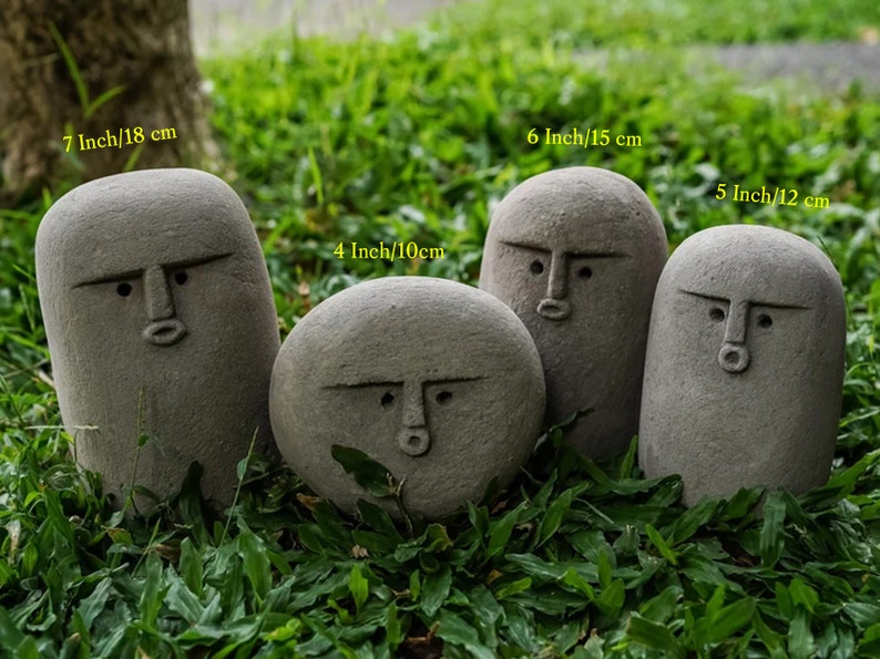Funny Stone Stone Face Figurine Meme Funny Stone Stone - Etsy