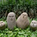 Funny Stone Face, Stone Face Figurine, Stone Carving Face, Funny Face ...