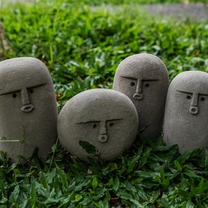 Funny Stone , Stone Face Figurine, Meme Funny Stone, Stone Carving Face ...