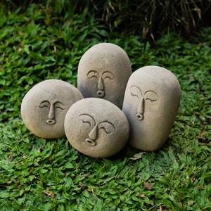 Funny Stone , Stone Face Figurine, Meme Funny Stone, Stone Carving Face ...