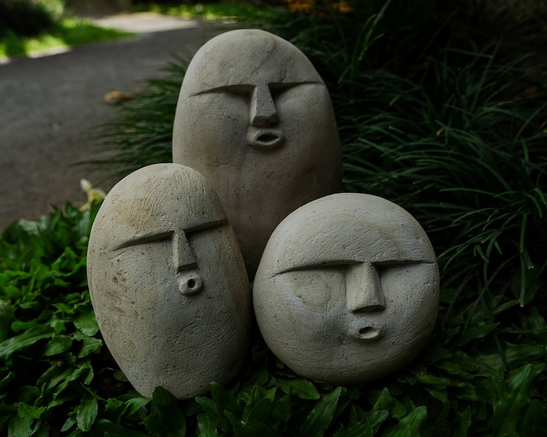 Funny Stone Stone Face Figurine Meme Funny Stone Stone - Etsy