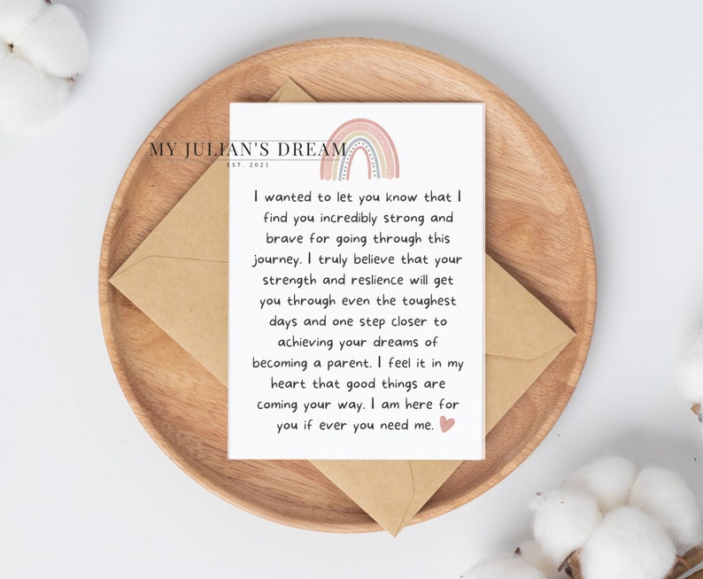 IVF Card. Good Things Are Coming. Journey Card. IVF Gift. Infertility ...