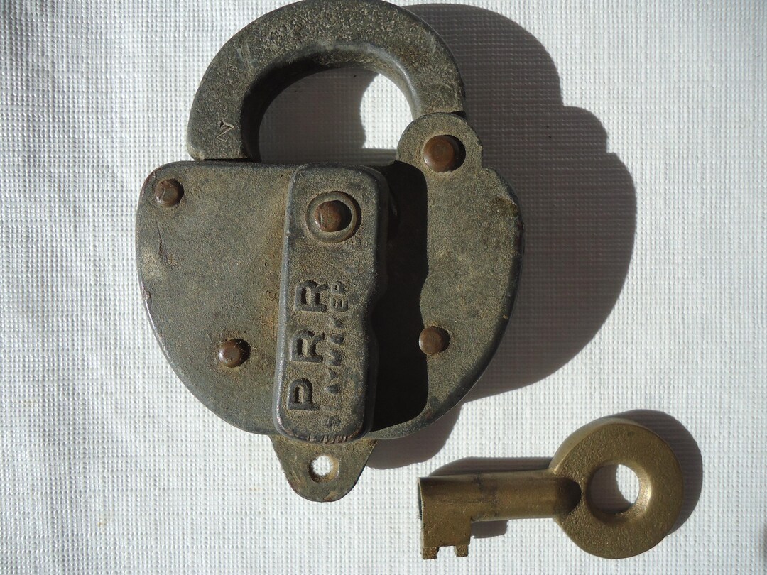 Antique PRR Pennsylvania Railroad Lock and Key - Etsy