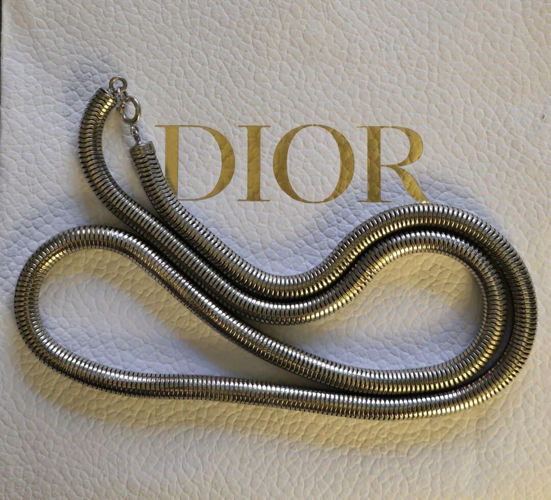 Vintage Dior Snake Chain Necklace 1971 Chr.dior Germany Collectible ...