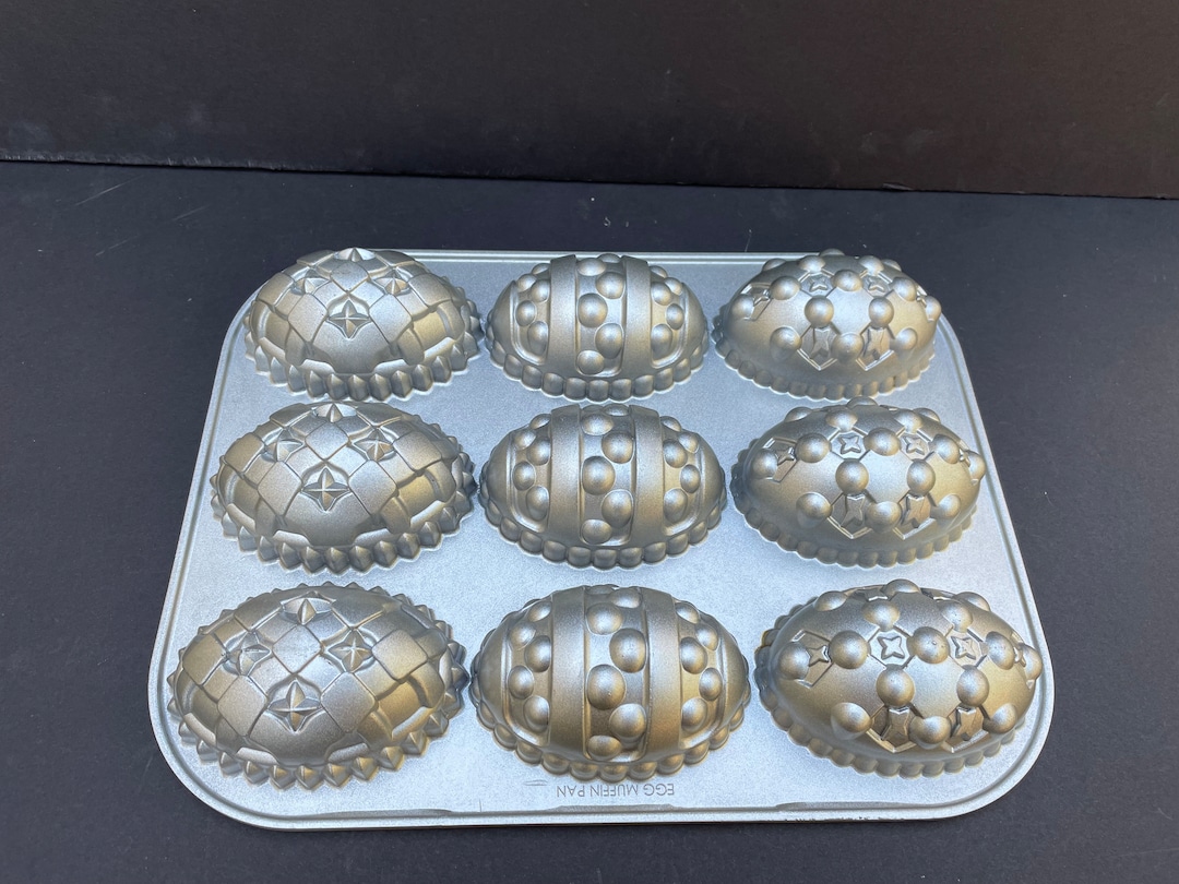 Nordic Ware USA Easter Egg Cakelet Pan /easter Egg Muffin Pan/ Nice ...