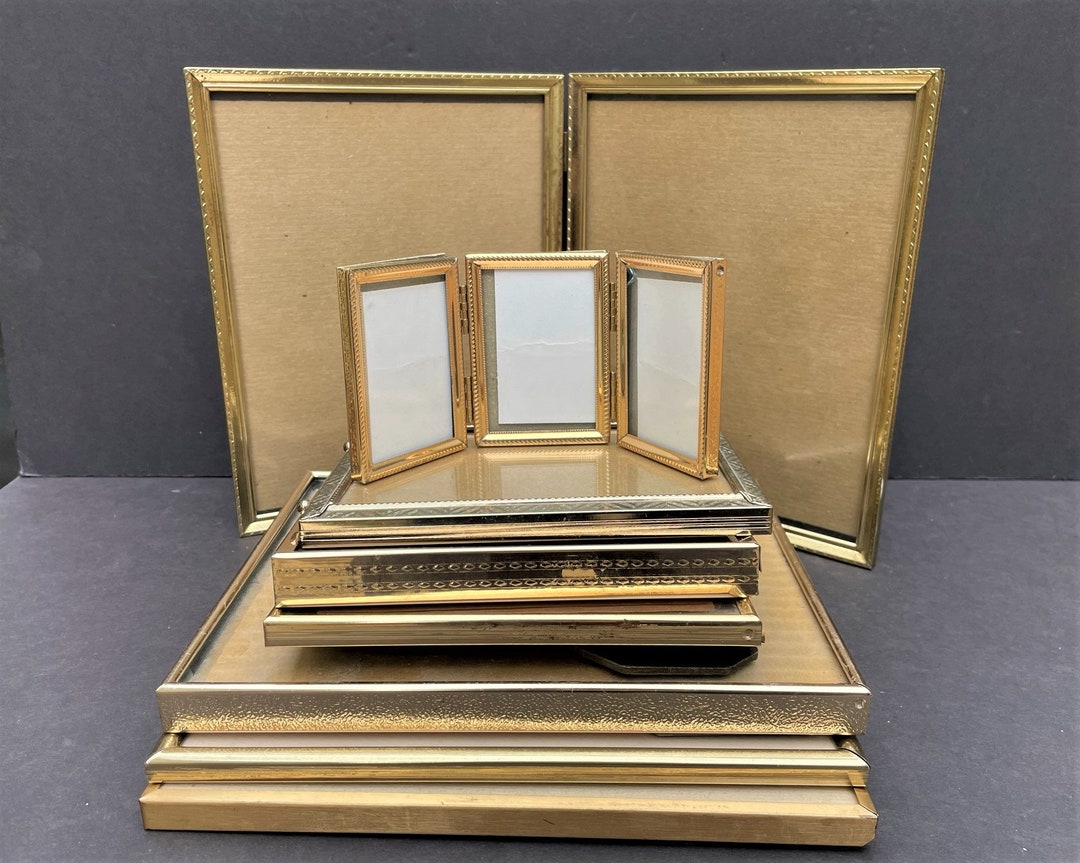 Mix and Match Vintage Brass Picture Frames - Etsy