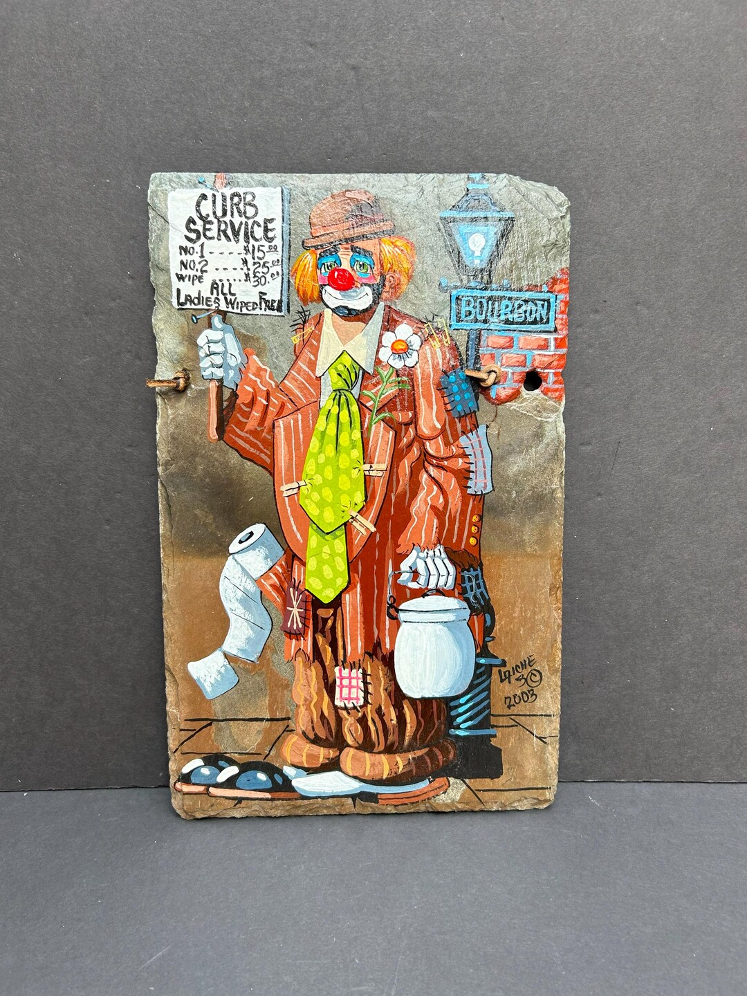 Pierre Louis Laiche New Orleans Painting 2003 New Orleans Roof Slate ...