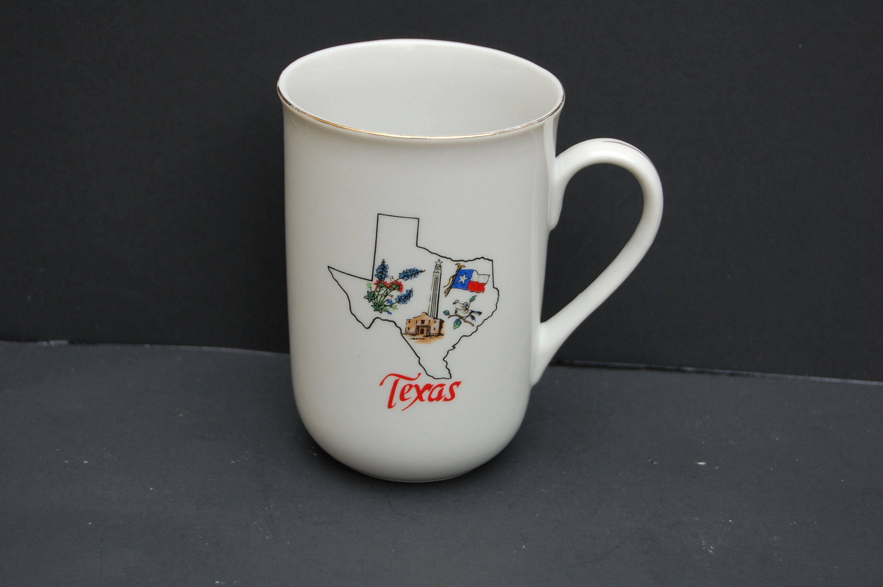 Vintage Texas Souvenir Mug Texas Flag Texas State Bird - Etsy UK