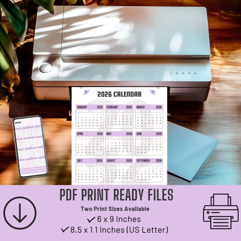 2026 Daily Planner Printable and Editable | PDF + Canva Template ...