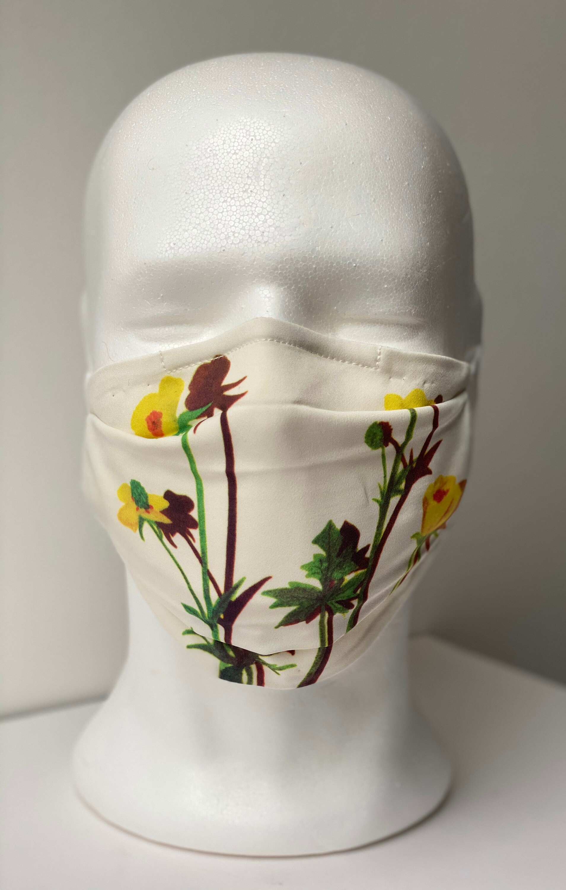 Flower Masks. Individually Hand Printed From Original Paintings. - Etsy UK